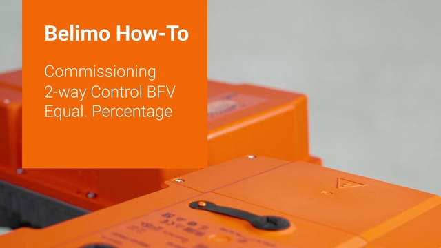 Belimo How-To: Commissioning 2-way control BFV equal percentage – Video