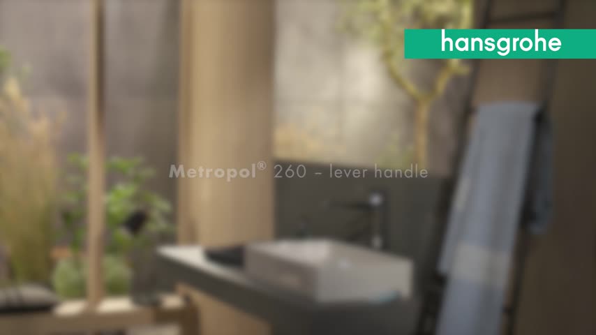 ハンスグローエ【32508000】メトロポール シングルレバー洗面混合水栓 110クールスタート （ポップアップ引棒無） 新品登場 | en ...