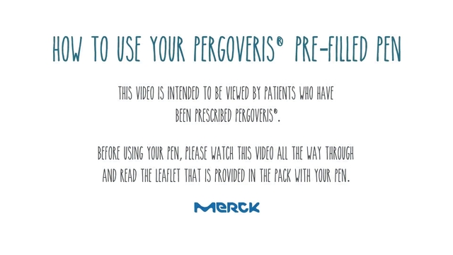 Merck Pergoveris (Follitropin/Lutropin alfa) Pen Injection Video – Video