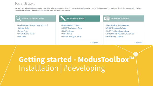 Getting started with ModusToolbox™ - Installation – Video